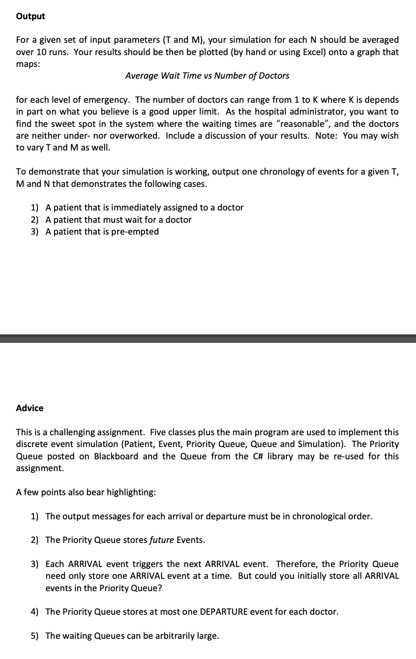 Solved Your Task Suppose you are the emergency room | Chegg.com