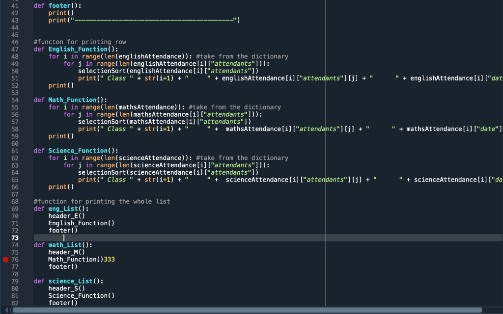 Solved Summary of attendance for all students | Chegg.com