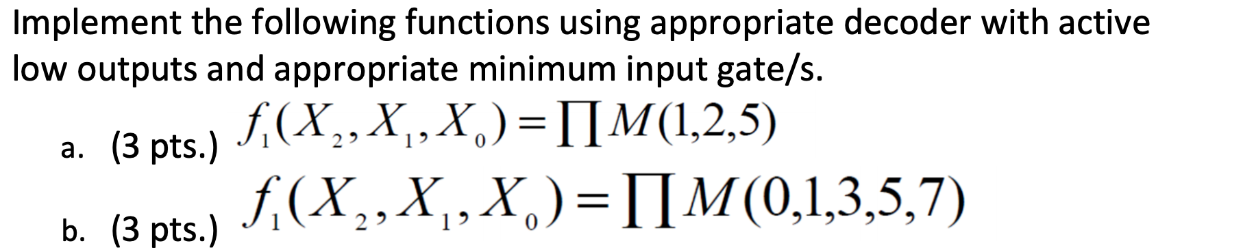 Solved Implement the following functions using appropriate | Chegg.com