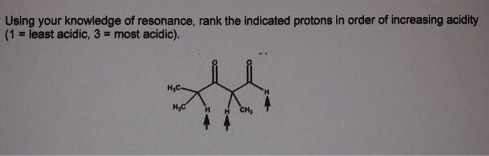 Solved Using your knowledge of resonance, rank the indicated | Chegg.com