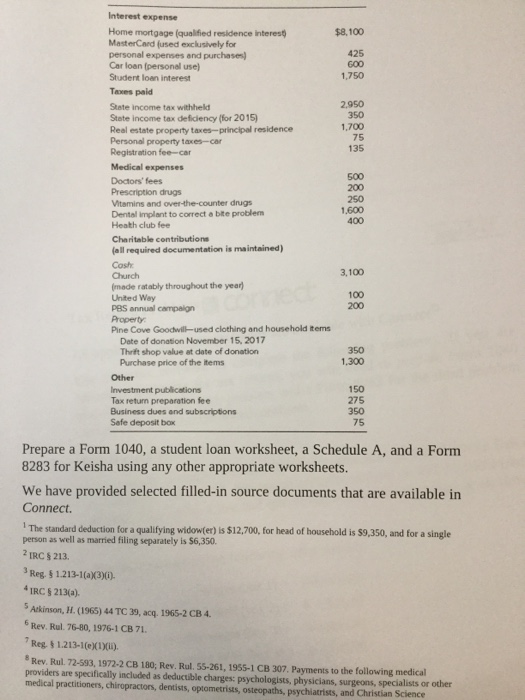 Tax Return Problem 3 Keisha Sanders, a divorced single...ask 1