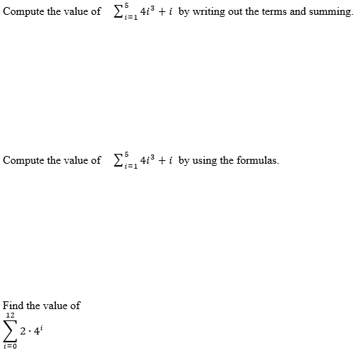 Solved Compute the value of , 4i3 +i by writing out the | Chegg.com