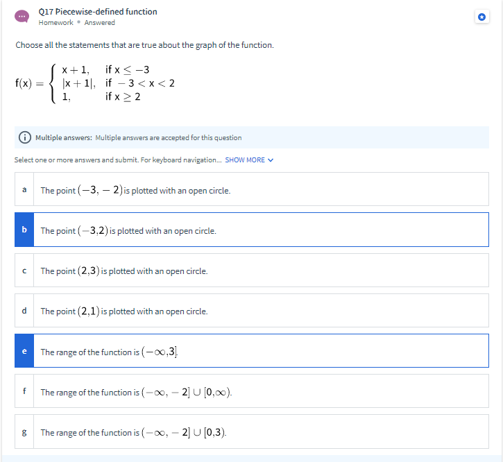 Solved Q17 Piecewise-defined function Homework. Answered | Chegg.com