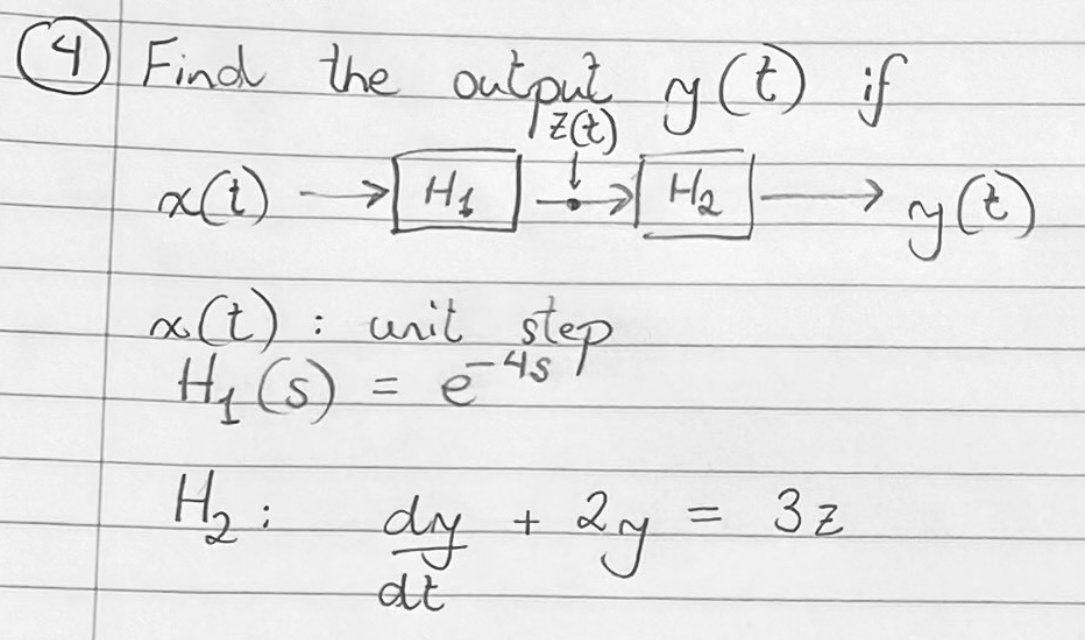Solved (4) ﻿Find the output | Chegg.com