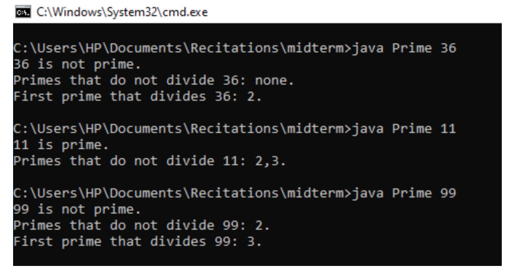 Solved Code In Java There Are Two Types Of Outputs For This