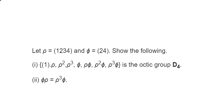Solved Using the notation of Problem 1, list the even | Chegg.com