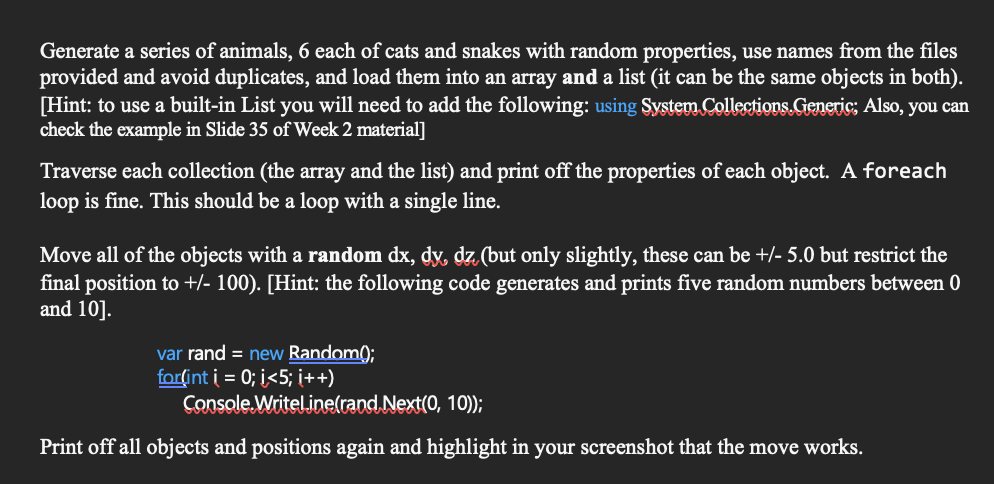 Solved Show the outputs and the source code according to the | Chegg.com