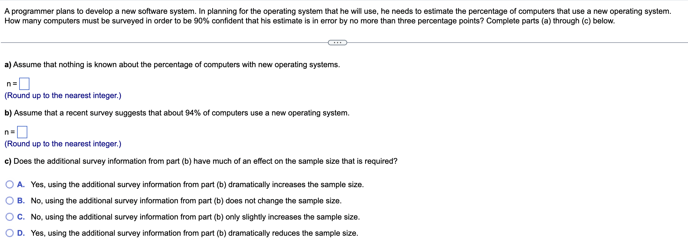 Solved A programmer plans to develop a new software system. | Chegg.com
