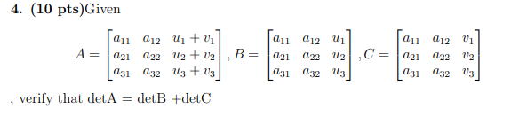 Solved 4. (10 pts)Given | Chegg.com