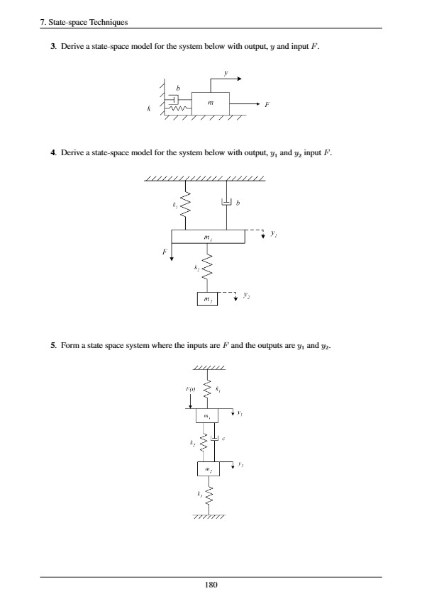 Solved Derive a state-space model for the system below with | Chegg.com