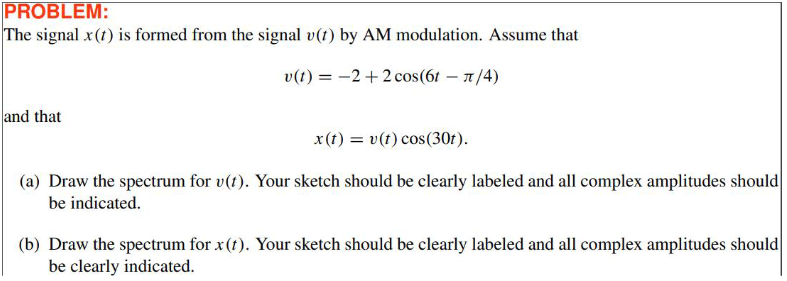 Solved PROBLEM: The signal x(t) is formed from the signal | Chegg.com