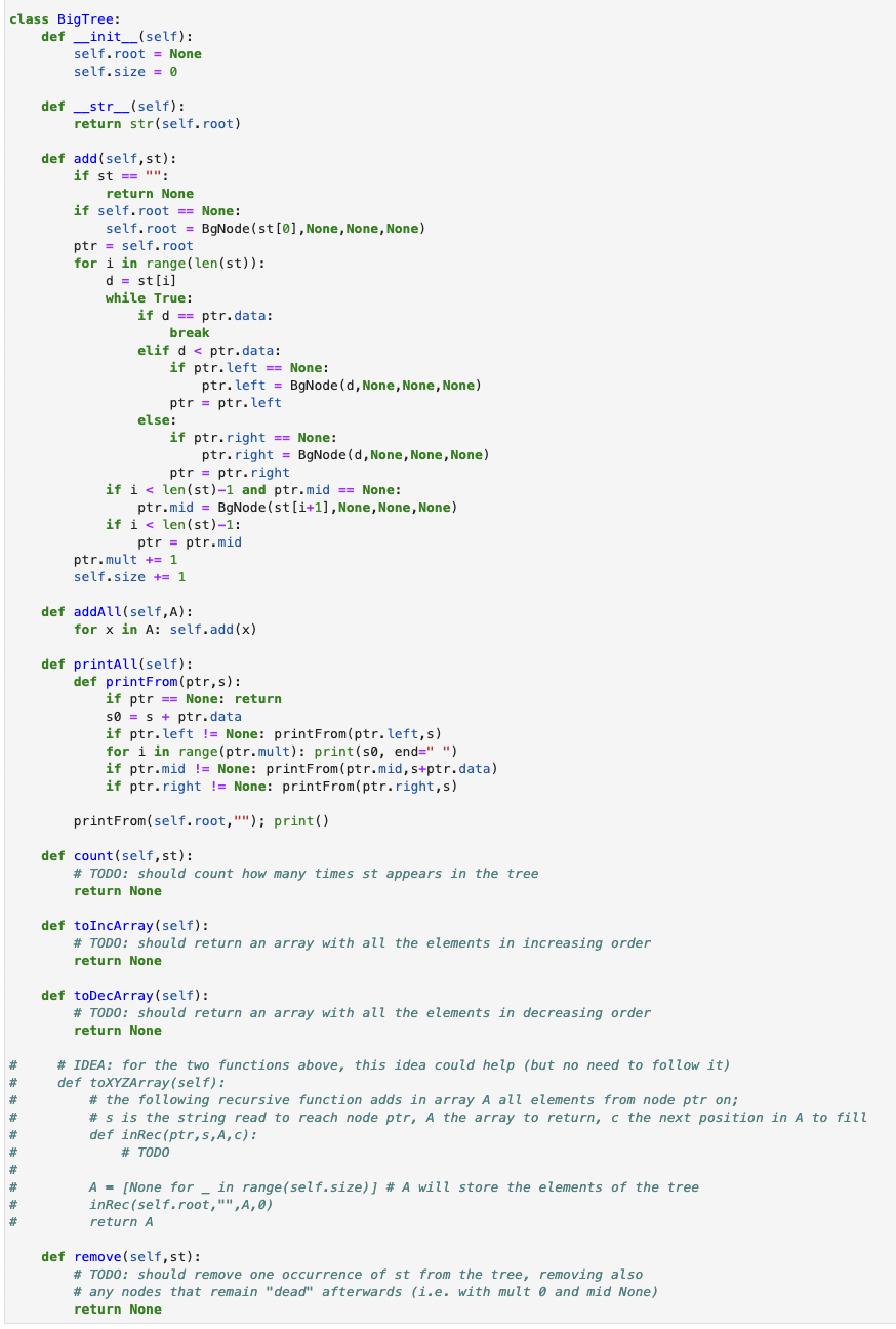 Solved Remove For Removing A String From The Tree The 