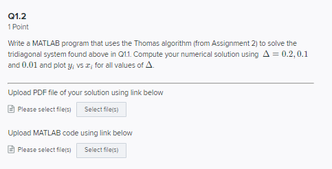 Solved Q1 Boundary Value Problem 3 Points You are required | Chegg.com