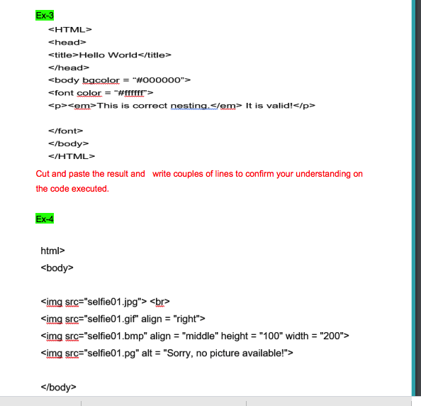Solved HTML When you approach each activity, it will be | Chegg.com