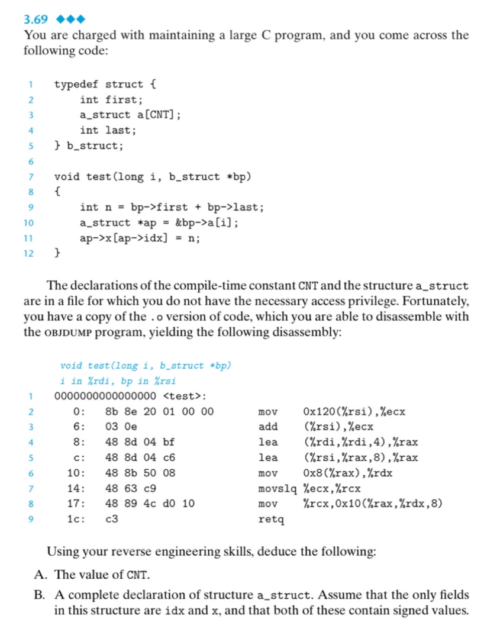 Solved 3.69 You are charged with maintaining a large C | Chegg.com