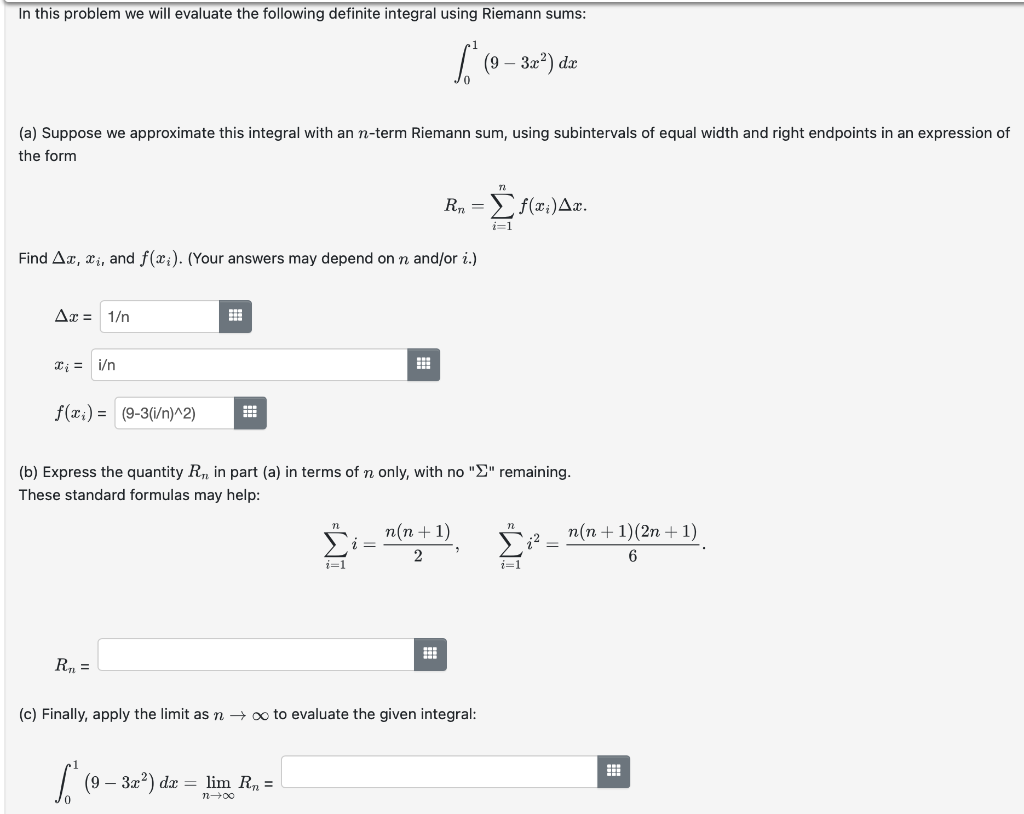 Solved In this problem we will evaluate the following | Chegg.com