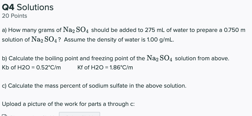Solved How many grams of \ce{Na2SO4}NaX2 SOX4 should be | Chegg.com