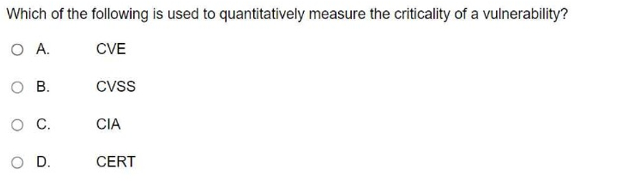 Solved Which of the following is used to quantitatively | Chegg.com