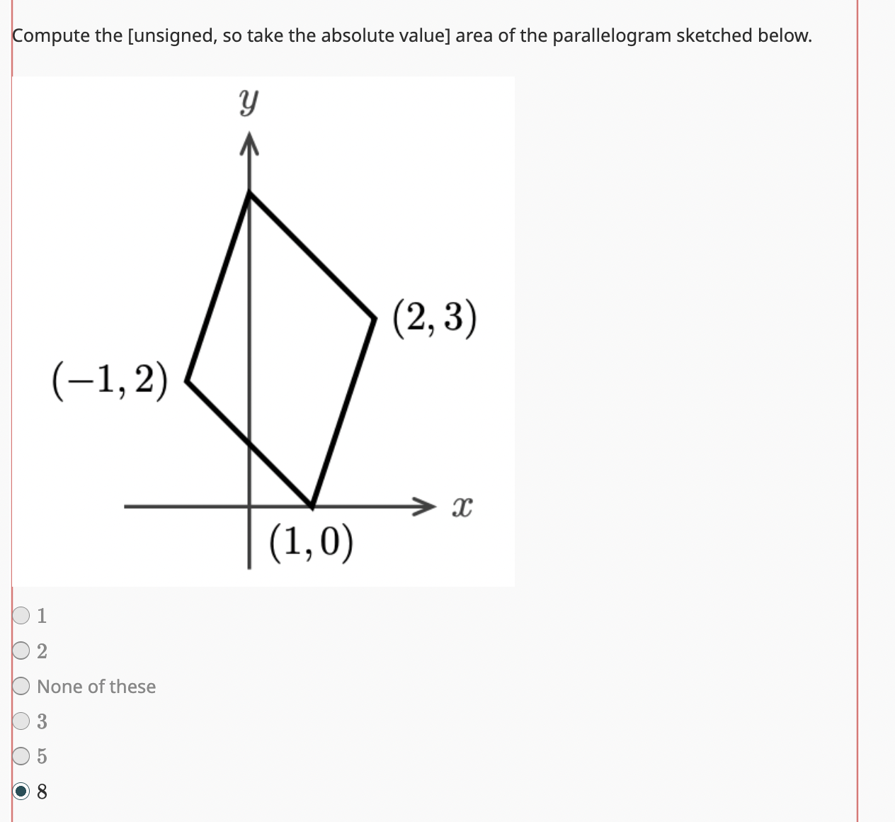 Solved Compute the [unsigned, so take the absolute value] | Chegg.com