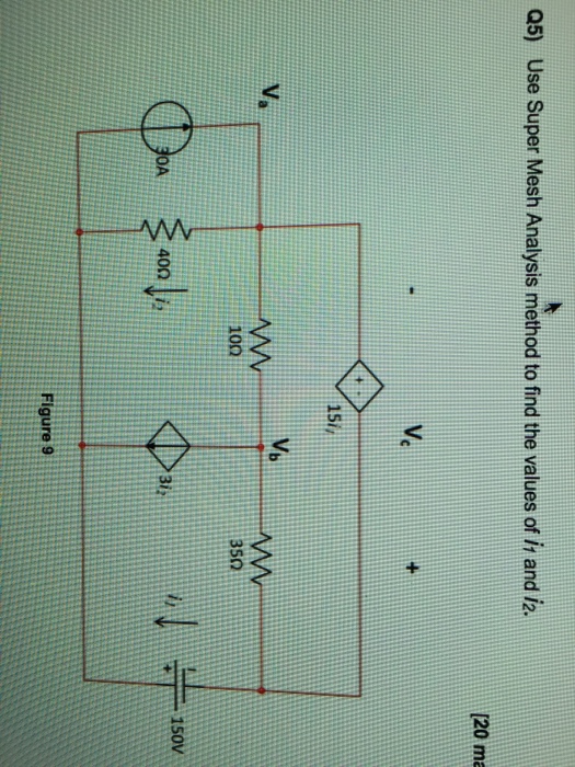 Solved Use Super Mesh Analysis method to find the values of | Chegg.com
