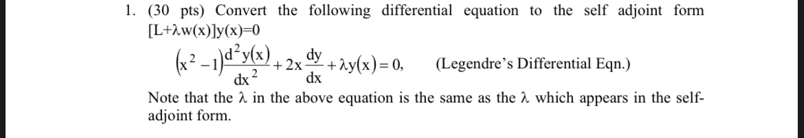 Solved (30 pts) Convert the following differential equation | Chegg.com