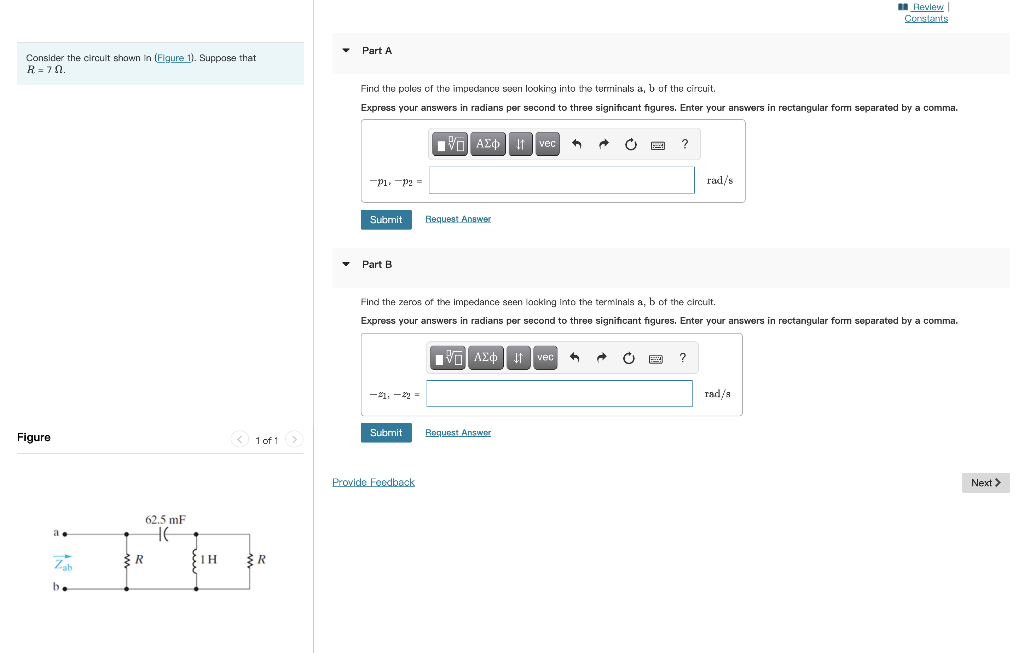 Solved Review Constants Part A Consider the circuit shown in | Chegg.com