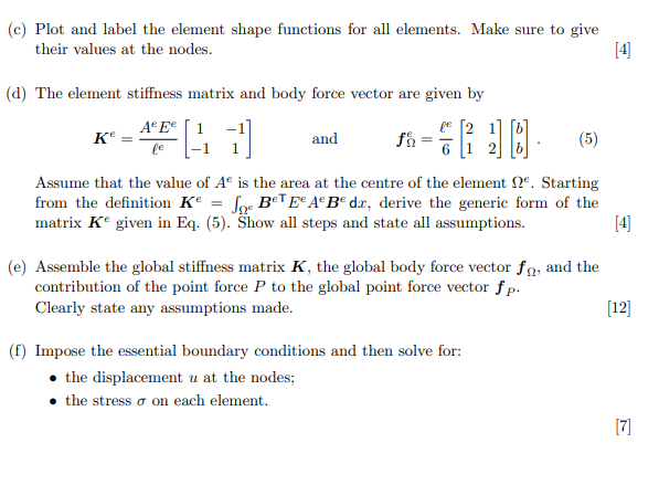 Solved Consider the ℓ=4 m long 1D elastic bar shown in Fig. | Chegg.com