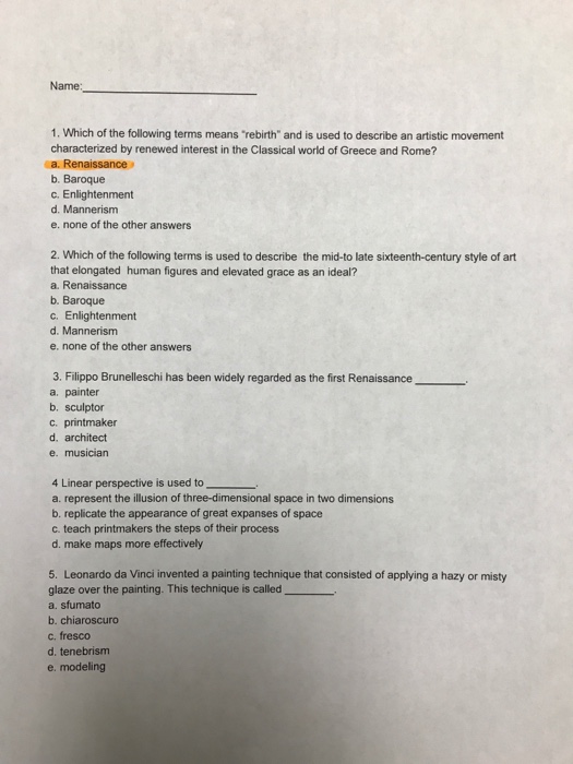 Solved Intro to Visual Arts Book = Gateways to Art - | Chegg.com
