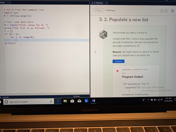 Solved 3.2 populate a new list We | Chegg.com