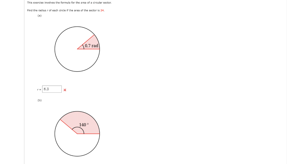 Solved This exercise involves the formula for the area of a | Chegg.com