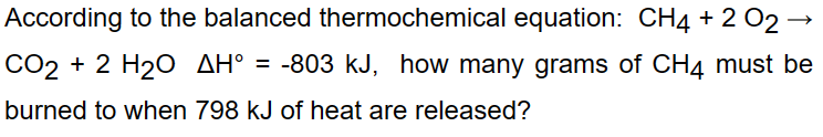 Solved According to the balanced thermochemical equation: | Chegg.com