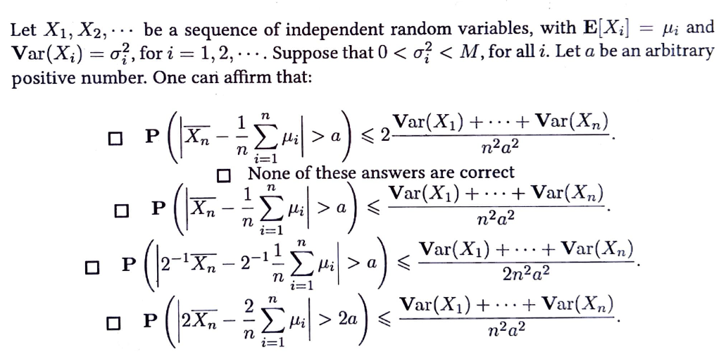 Solved Let X1, X2, ... be a sequence of independent random | Chegg.com