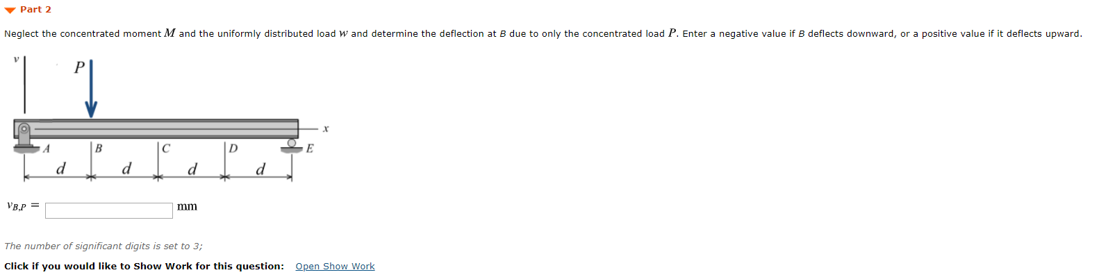 Solved The simply supported beam consists of a W410 × 85 | Chegg.com