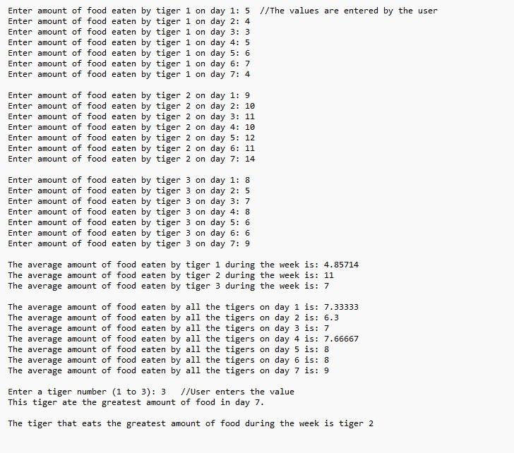 Solved Require aid on a question (c++ language) A local zoo | Chegg.com