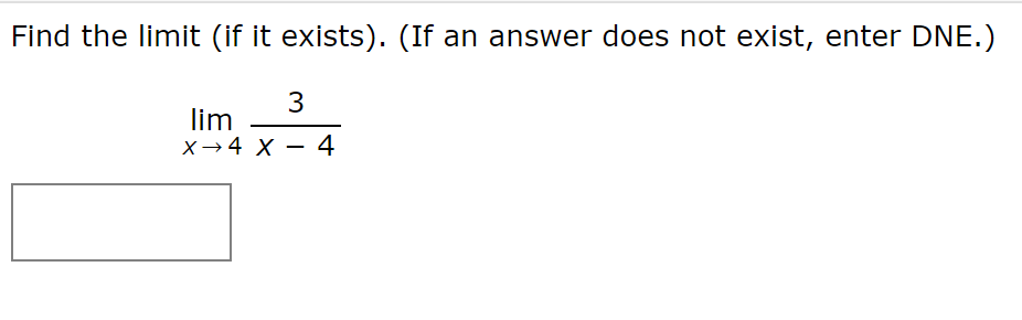Solved Find the limit (if it exists). (If an answer does not | Chegg.com