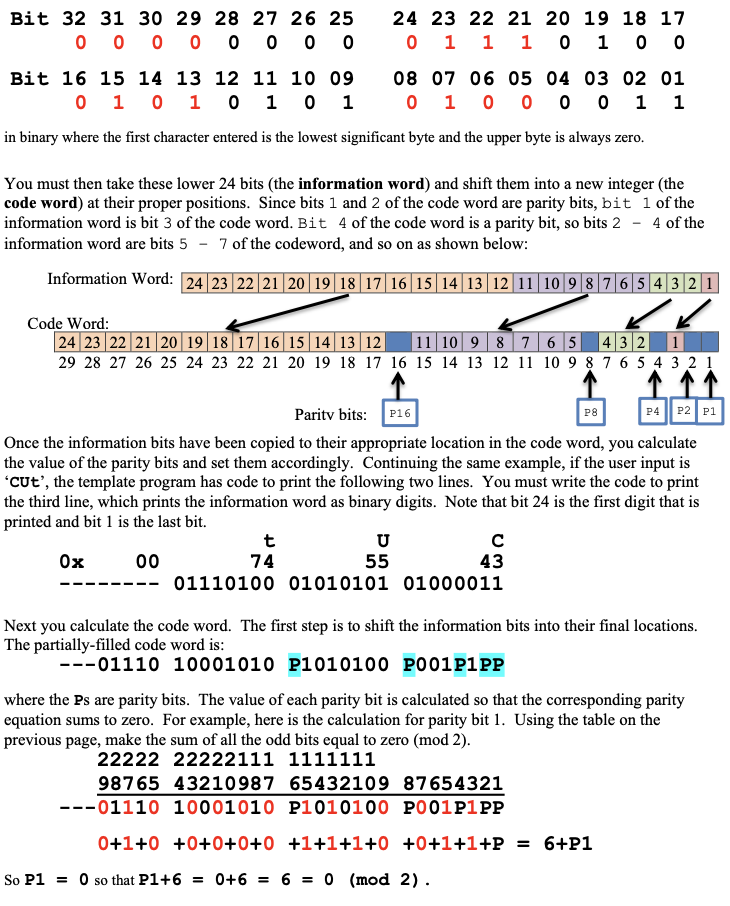 Solved You must then take these lower 24 bits (the | Chegg.com