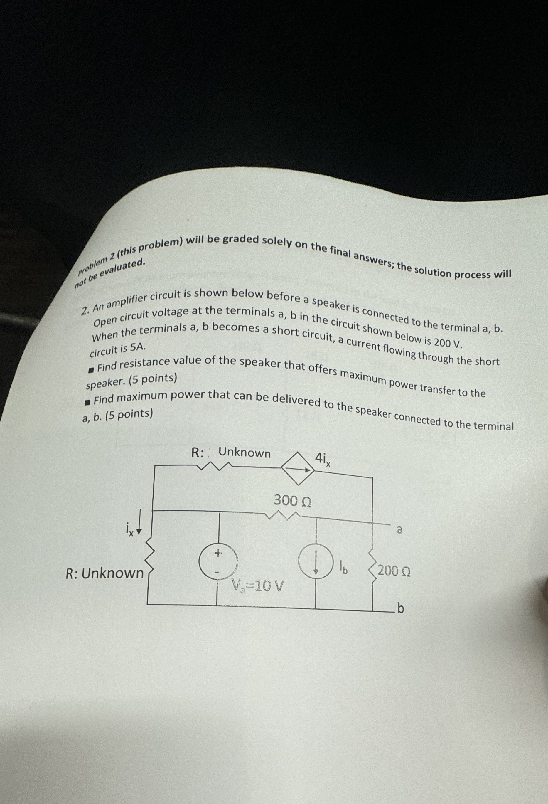 Solved 2 (this problem) ﻿will be graded solely on the final | Chegg.com