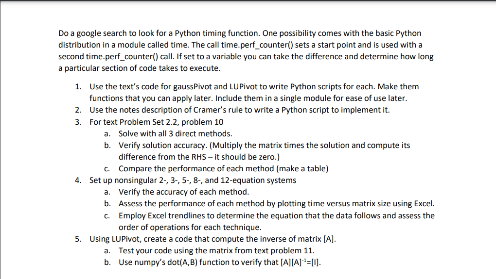 Solved Do a google search to look for a Python timing | Chegg.com