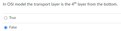Solved The Open System Interconnection (OSI) model has 7 | Chegg.com