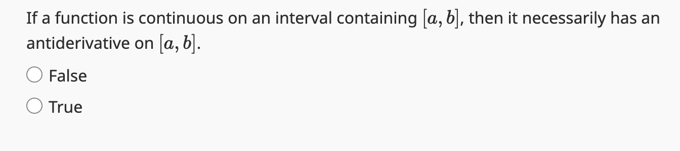 Solved If a function is continuous on an interval containing | Chegg.com