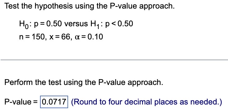 Solved Test the hypothesis using the P-value approach. | Chegg.com