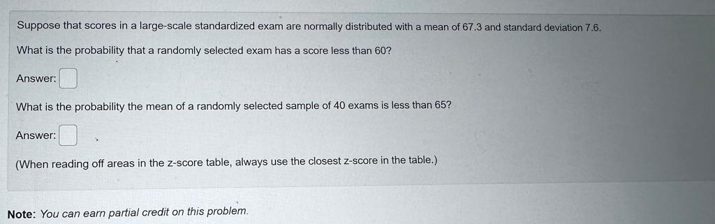 Solved Suppose that scores in a large-scale standardized | Chegg.com