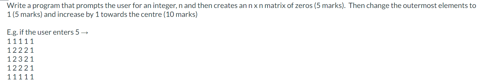 Solved Write a program that prompts the user for an integer, | Chegg.com