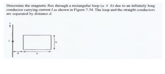 Solved Determine the magnetic flux through a rectangular | Chegg.com