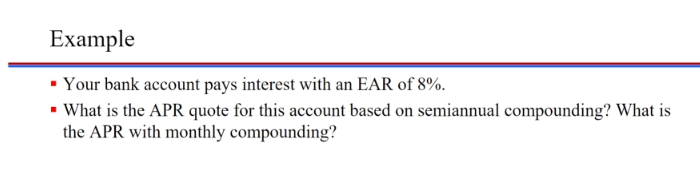 Solved - Your bank account pays interest with an EAR of 8%. | Chegg.com