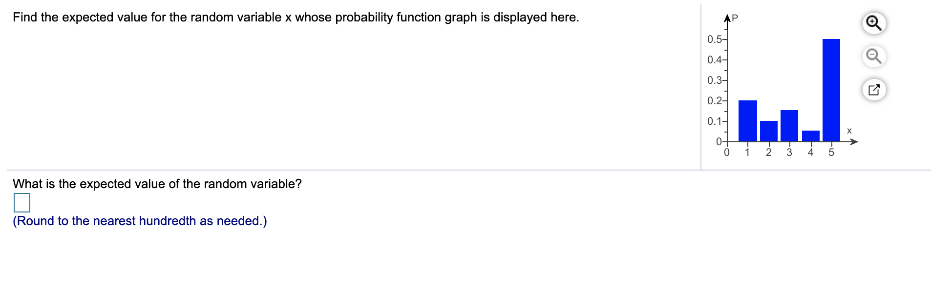 Solved Find the expected value for the random variable x | Chegg.com