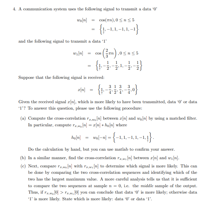Solved 2.6 Problems 1. For each of the following | Chegg.com
