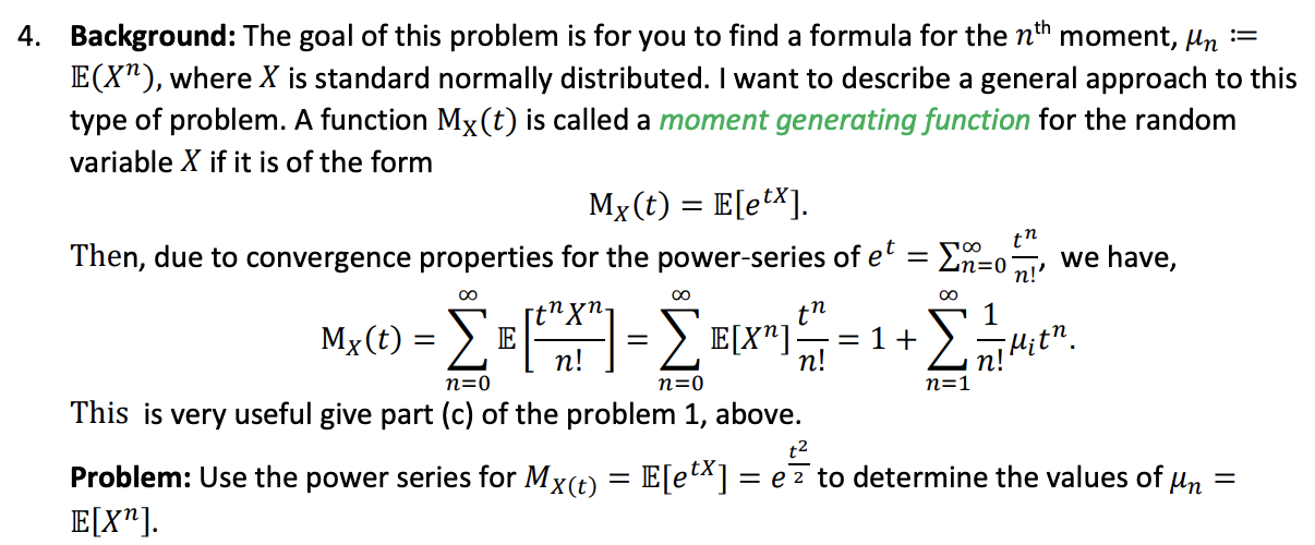 Solved 3. Let X be a standard normally distributed random | Chegg.com