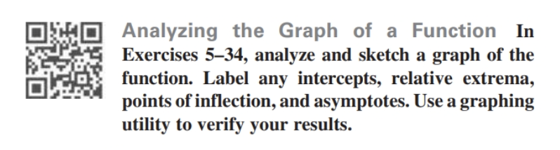 Solved Analyzing the Graph of a Function In Exercises 5-34, | Chegg.com