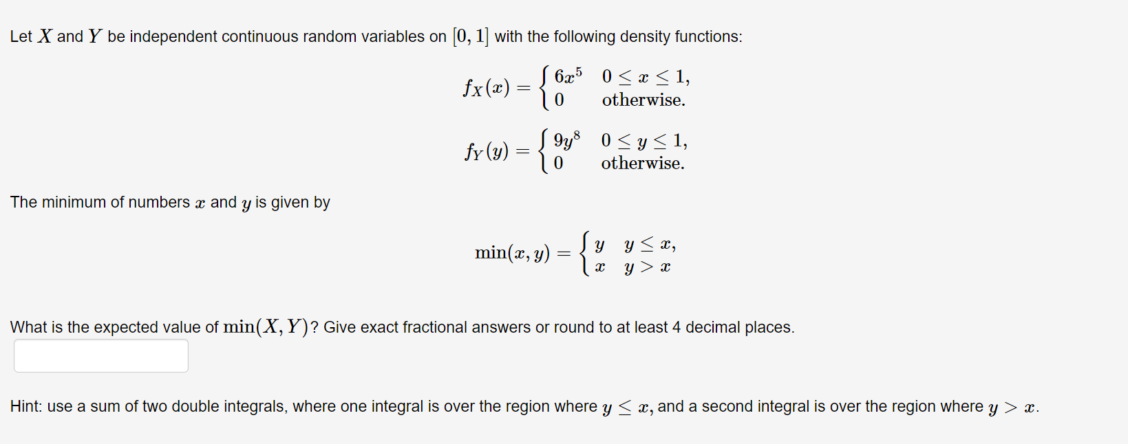 Solved Let X and Y be independent continuous random | Chegg.com